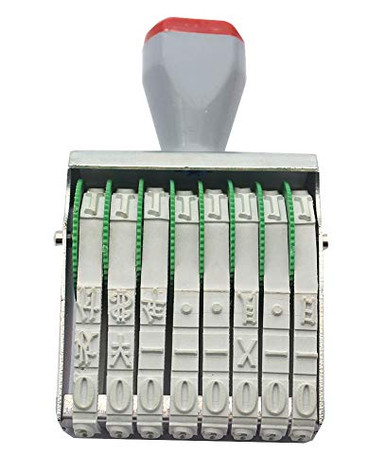 Date Stamp 8Digit Stamp Rolling Number Stamp Rubber Stamp Rubber Stamp ...