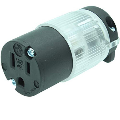 JourneymanPro 515CVLIT Lighted 15 Amp 120125 Volt NEMA 515R 2Pole 3Wire ...