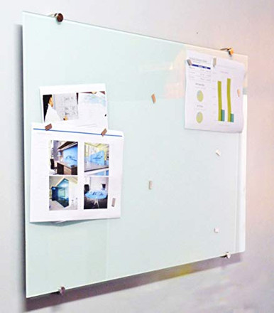 Magnetic 3/16" Frameless Tempered Whiteboard Magnetic Glass Dry Erase ...