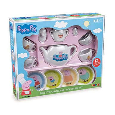 Peppa Pig Porcelain Tea Time with Peppa Ages 3+ Tea Set Blue White ...