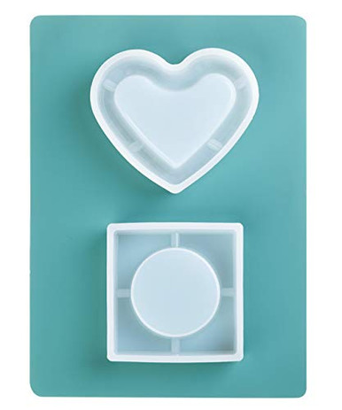 Silicone Ashtray Molds for Resin Casting, Booshow Square Ashtray Mold ...