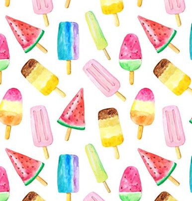 Popsicle Gift Wrap Ice Cream Birthday Party Folded Flat 30 x 20 Inch 3 ...