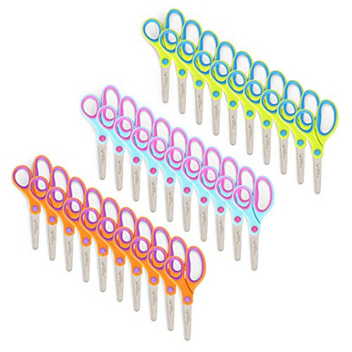 Blue Summit Supplies Kids Scissors Student Scissors with Comfort Grip ...