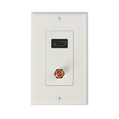 TNP HDMI RCA Wall Plate Port Jack 4k UHD ARC Ethernet PassThru Full HD ...