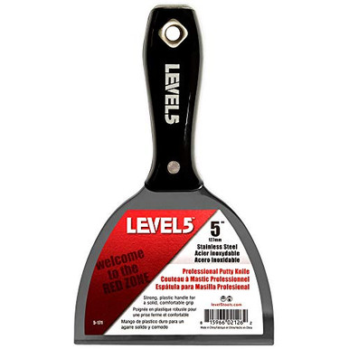 5 Stainless Steel Drywall Joint Knife LEVEL5 ProGrade Metal Hammer End ...