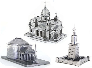 3D Metal Puzzle Models Of St Isaacs Cathedral Roman Pantheon and The ...