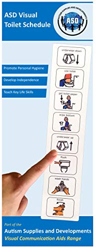 Plastic Visual ASD Toilet Schedule Picture Communication Symbols ...