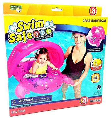 Swim Safe ABC Steps to Safe Swimming (Step A) Giant Crab Baby Boat 34 ...