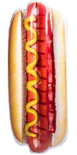 High Five Hot Dog Pool Float 59 x 27 inch - Warehousesoverstock