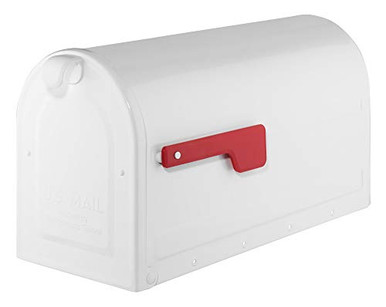 Architectural Mailboxes 7900W-10 MB2 Post Mount Mailbox, Large, White ...