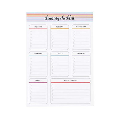 Erin Condren Designer Notepad - Cleaning Checklist Notepad 25 Pages of ...