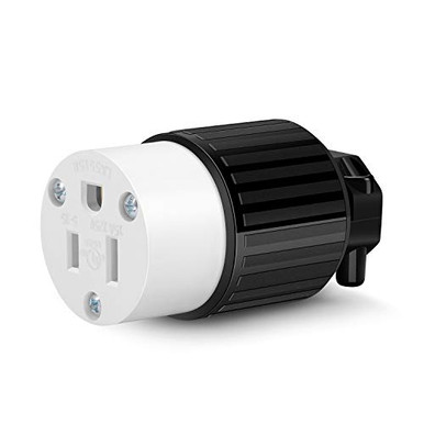 TNP Plug End Grounded Plug Replacement Horizontal 15A Amps 250V Volts ...