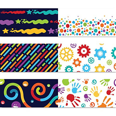 Sproutbrite Bulletin Board Borders Classroom Decorations 75 ft 3 Double ...