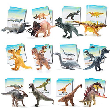 Prextex Dinosaur and Memory Card Game Montessori Toys for Kids Combo ...