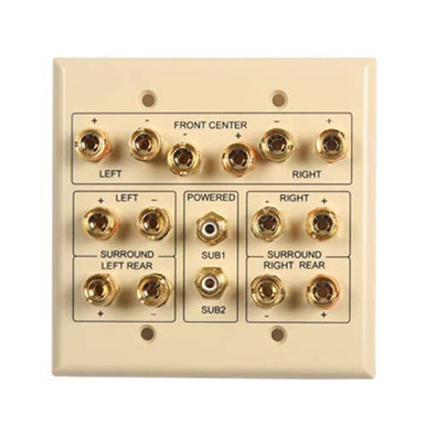 Construct Pro 72 Surround Sound Home Theater Wall Plate Ivory ...