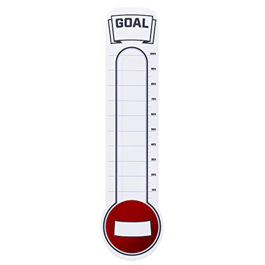 Fundraising Thermometer Chart Goal Tracker Decal Dry Erase Goal Setting ...