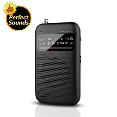 AM FM Radio Portable Radio Battery Operated by 2 AA Batteries ...