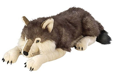 Wild Republic Jumbo Wolf Plush, Giant Stuffed Animal, Plush Toy, Gifts ...