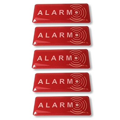 5 Stickers Signs Intruder Alarm Warning Security Stickers Internal or ...