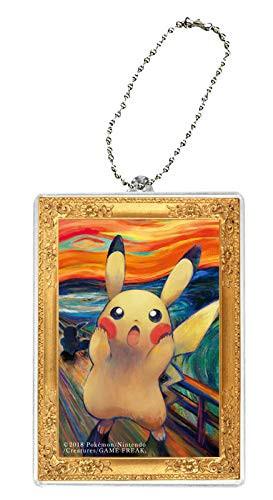 Pokemon × Scream Munch Pikachu Key Chain Japan Limited Tokyo Museum ...