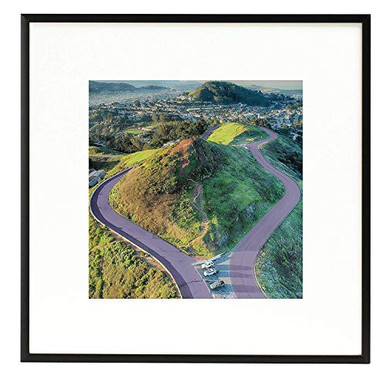 Frametory, Modern Metallic Aluminum Matte Photo Frame with Ivory Mat ...