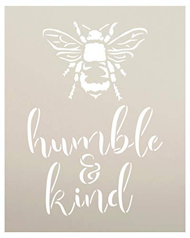 Bee Humble Kind Stencil by StudioR12 DIY Farmhouse Bumblebee Home ...