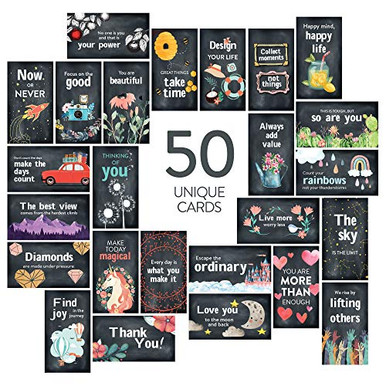 DiverseBee 50 Pack Assorted Inspirational Cards Motivational Kindness ...