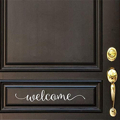 Ewdsqs Welcome Door Decal Front Door Decal Welcome Door Sign Decal ...