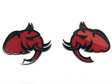 Mulistory Costume Pair Black Red 426 Hellephant Head Fender LeftRight ...