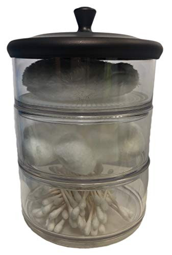 Bathing Body Powder Canister 3 Tier Set with Puff and Sifter Bronze ...