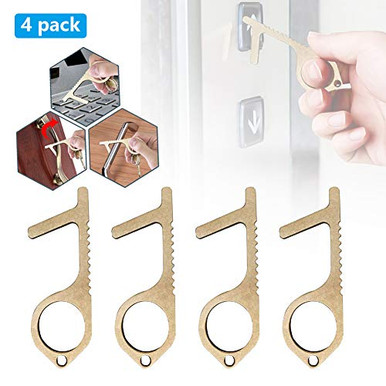 Contactless Safety Door Opener Zero Touch Reusable Isolation Brass Key ...