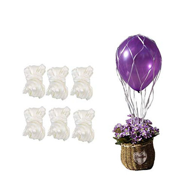 White 12 Balloon Netting Hot Air Balloon Nets for 1012 Latex Balloon ...