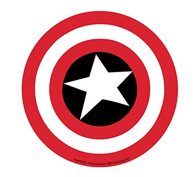 Licenses Products Marvel Comics Retro Captain America Shield Sticker ...