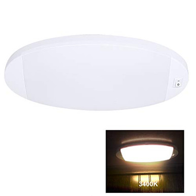 Facon Fashion LED Bright Pancake Light 12 Volt Interior Ceiling Dome ...