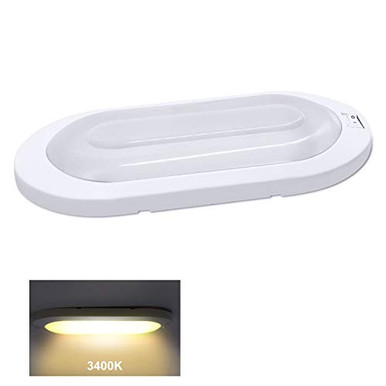 Facon LED RV Bright Pancake Light Surface Mount Ceiling Dome Light 12 ...