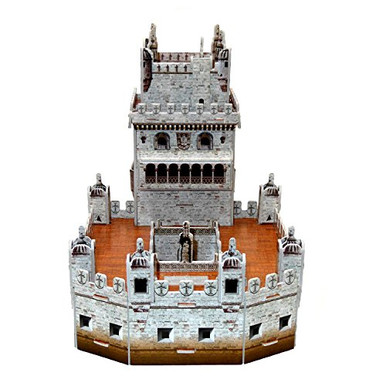Runsong Creative 3D Puzzle Paper Model Belem Tower DIY Fun Educational ...