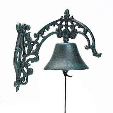 Sungmor Heavy Duty Cast Iron Wall Bell Rustic Style Aristocratic Logo ...