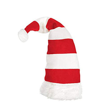 Christmas Elf Hat Women Xmas Long Party Hats Classic Funny Santa Candy ...