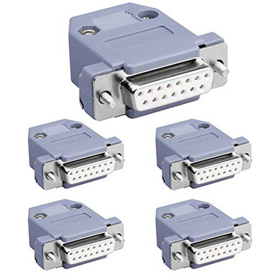 Anmbest 5PCS Female DB15 Solder Connector 2 Rows RS232 485 422 DSUB ...