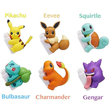 Cute Anime Bite Cable Protector 6 PCSPikachu?Eevee ...