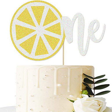 Lemon Cake Topper Lemonade 1st Birthday Party Cake Decor Tutti ...