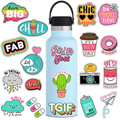 Cute Vsco Positive Stickers for Water Bottle53pcs Ins Pop Decals for ...