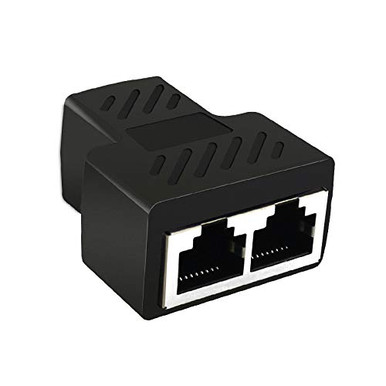 Network Three Head RJ45 Network Cable one Minute Two Adapter Connector ...