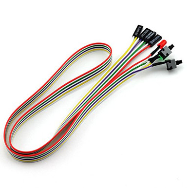 ToToT 1pcs PC Power Switch Cable with LED Light ATX Case Front Power ...