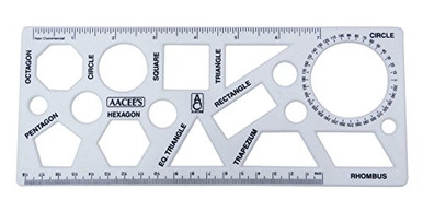 AACEE'S Stencil Template Hexagons ,Pentagon, Octagon,Geometric Drawing ...