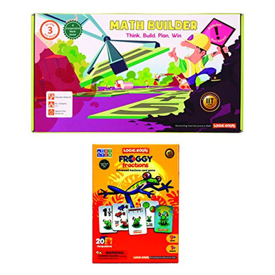 LogicRoots 2 Math Manipulatives 124 Number Tiles 25 Fraction Tiles 72 ...