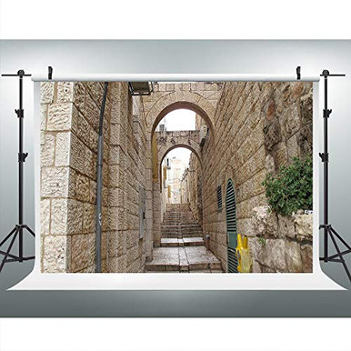 Jerusalem Old City Lane Backdrop for Photography, 9x6FT, Israel ...