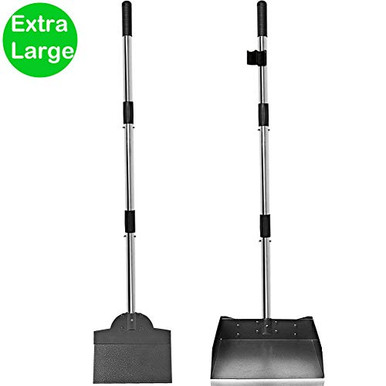 Upgraded Dog Pooper Scooper for Large Dogs Adjustable Long Handle Metal ...