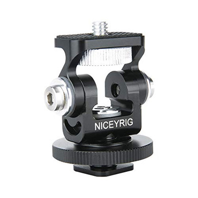 NICEYRIG Hot Shoe Monitor Mount Tilt and Swivel Field Monitor Holder ...