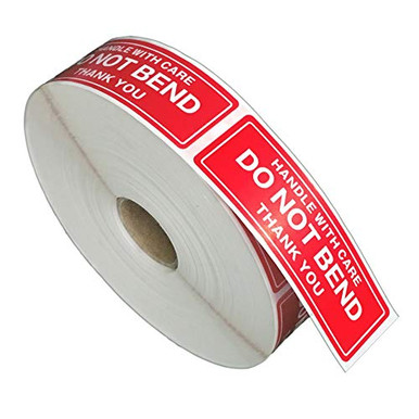 FirstZi 1x3 Inches Handle with Care Do Not Bend Thank You Self Adhesive ...